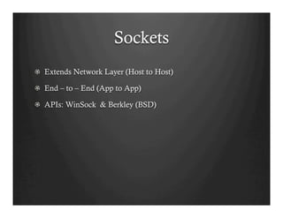 Introduction to Game Network Programming | PPT