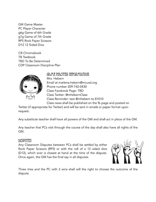 Game of 6th Grade Rules | PDF