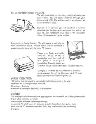 Game of 6th Grade Rules | PDF