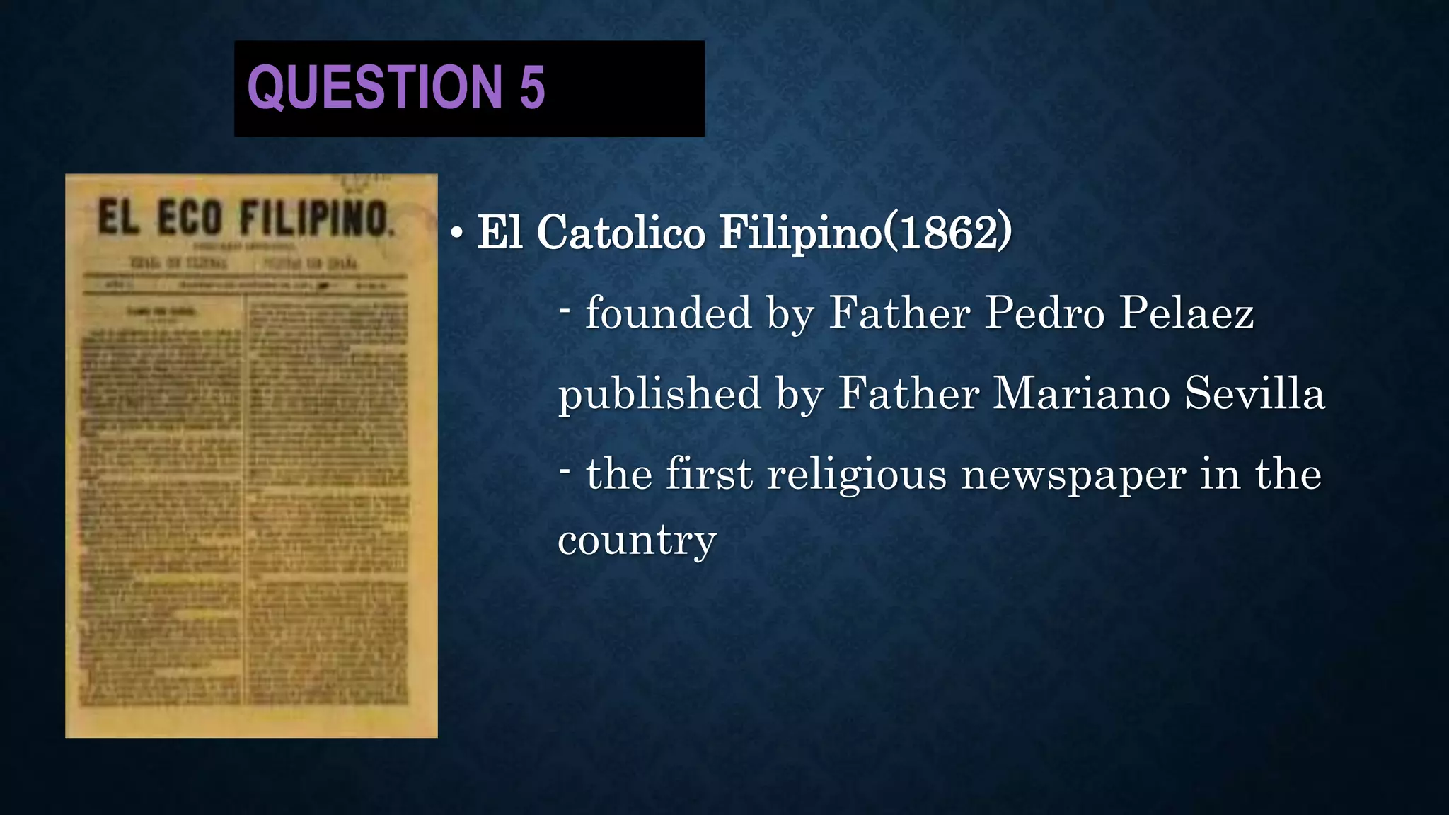 History of Early Philippine Journalism | PPTX