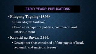 History of Early Philippine Journalism | PPTX