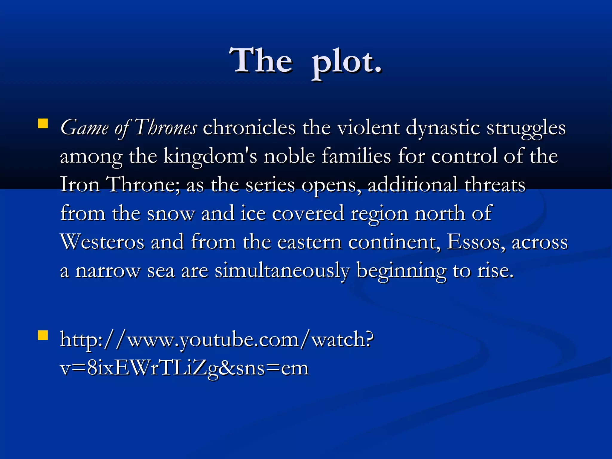 Game of thrones | PPT