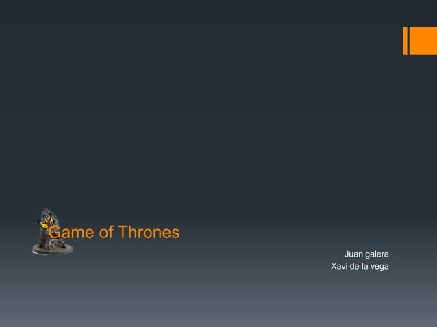Game of thrones presentation | PPTX