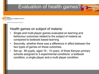 Game on lessons learned (at elearning africa 2015, may 20 22, addis ...