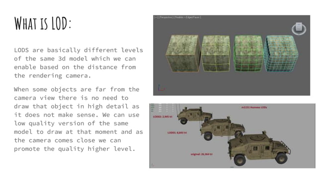 Game Optimization Techniques Most Commons Pptx 3 D Graphics