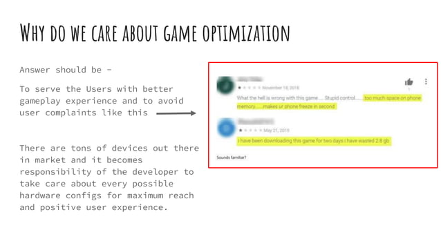 Game Optimization Techniques Most Commons Pptx 3 D Graphics