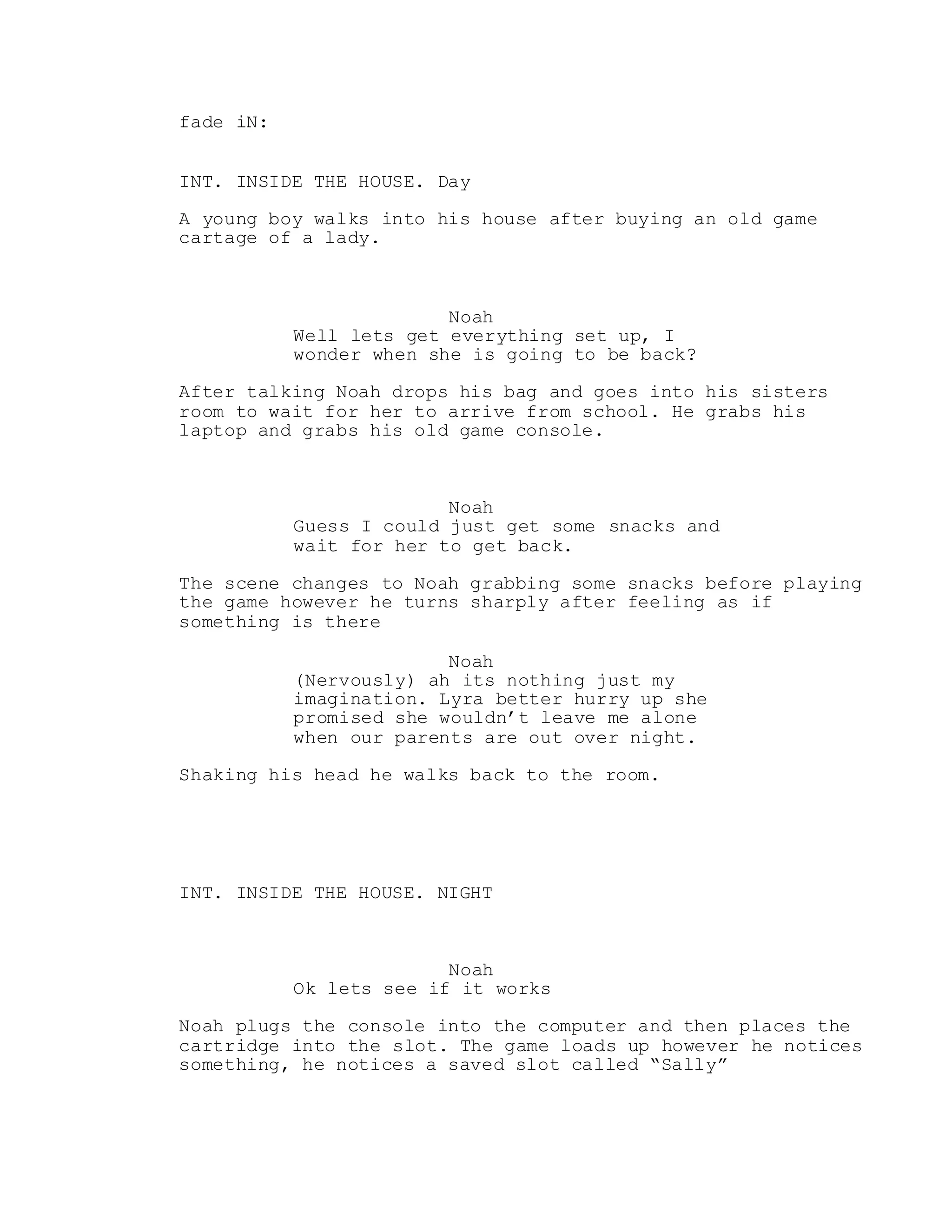 Game over script word | PDF