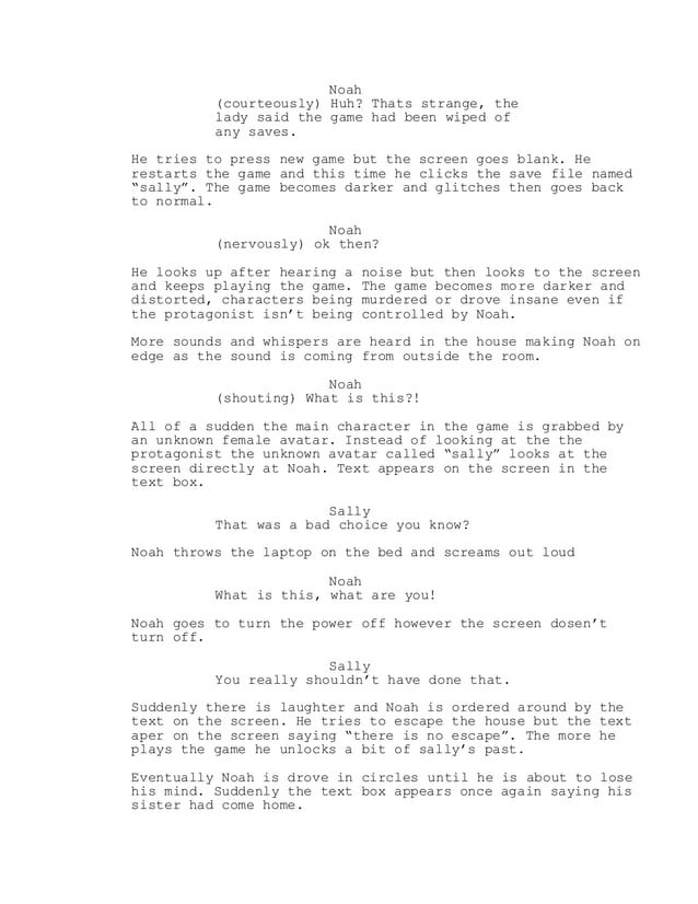 Game over script word | PDF