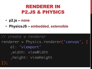 Game physics in JavaScript | PPTX | Physics | Science