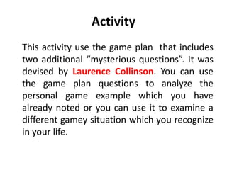 Game plan | PPTX