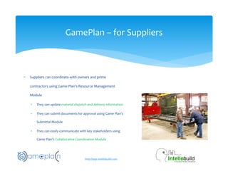 Game plan – construction project management in cloud | PPT