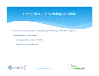 Game plan – construction project management in cloud | PPT