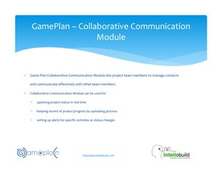 Game plan – construction project management in cloud | PPT