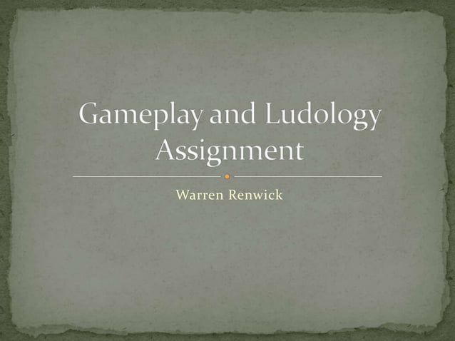 Gameplay and ludology assignment | PPTX | Fitness and Exercise ...