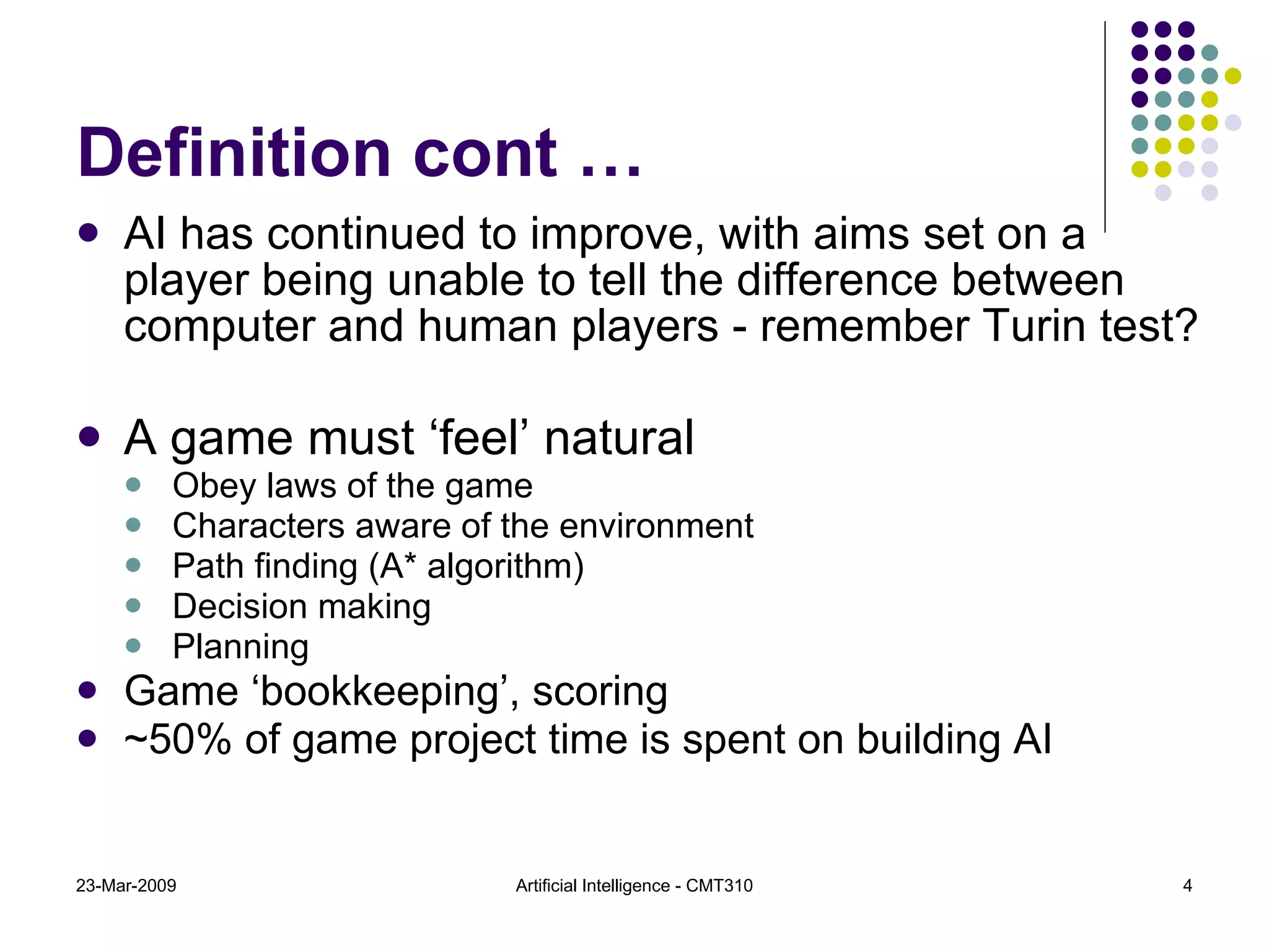 Gameplaying in artificial intelligence | PPT