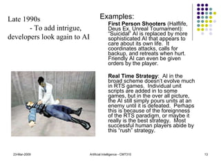 Gameplaying in artificial intelligence | PPT