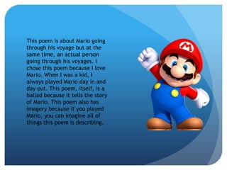 Game poem chris bussey | PPTX | Simulation Video Games | Video Game Genres