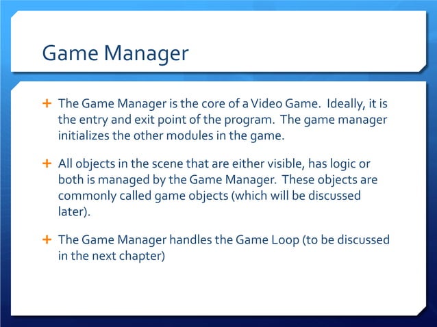 Game Programming I Introduction Ppt