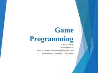 Game Programming Module - 6 AR and VR.pptx | 3-D Graphics | Computer ...