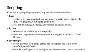 Game Programming Module for Sprite, Scripting | PPTX