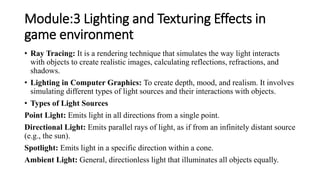 Game Programming Syllabus for B.Tech Final Year | PPTX