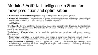 Game Programming Syllabus for B.Tech Final Year | PPTX