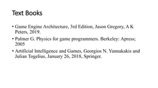 Game Programming Syllabus for B.Tech Final Year | PPTX