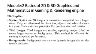 Game Programming Syllabus for B.Tech Final Year | PPTX | 3-D Graphics | Computer Software and ...