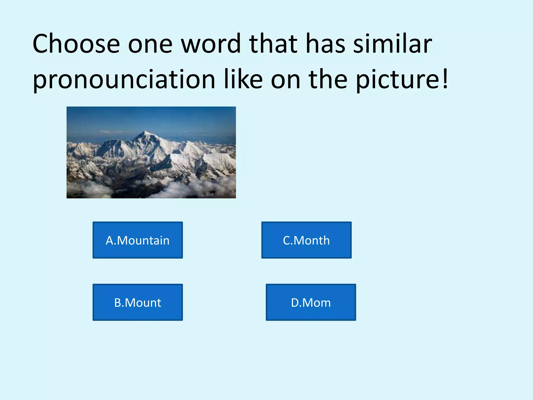 pronounciation game | PPT