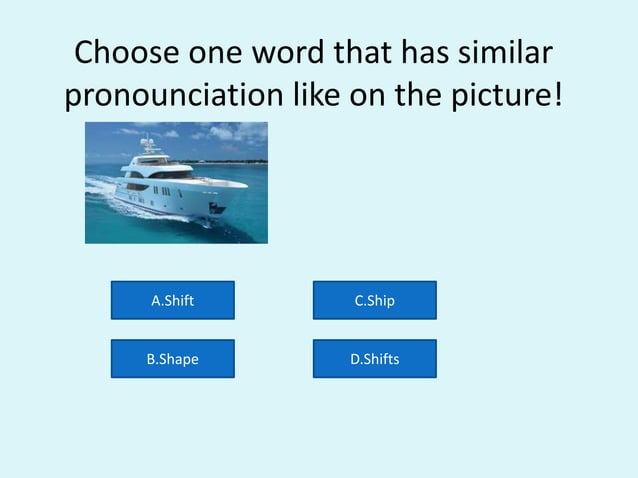 pronounciation game | PPT