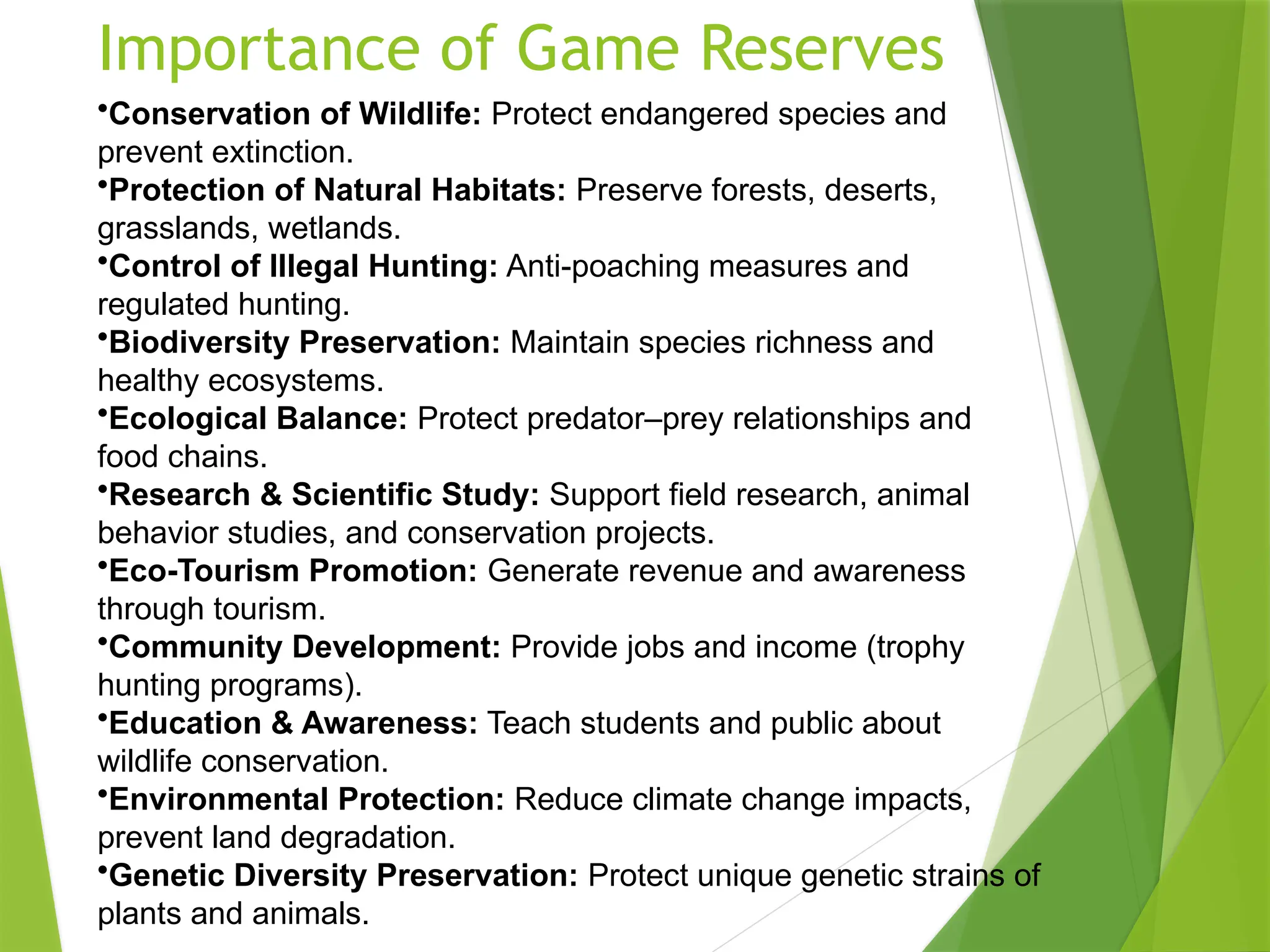 Game_Reserves_Pakistan_game animals of pakistan over hunting | PPTX