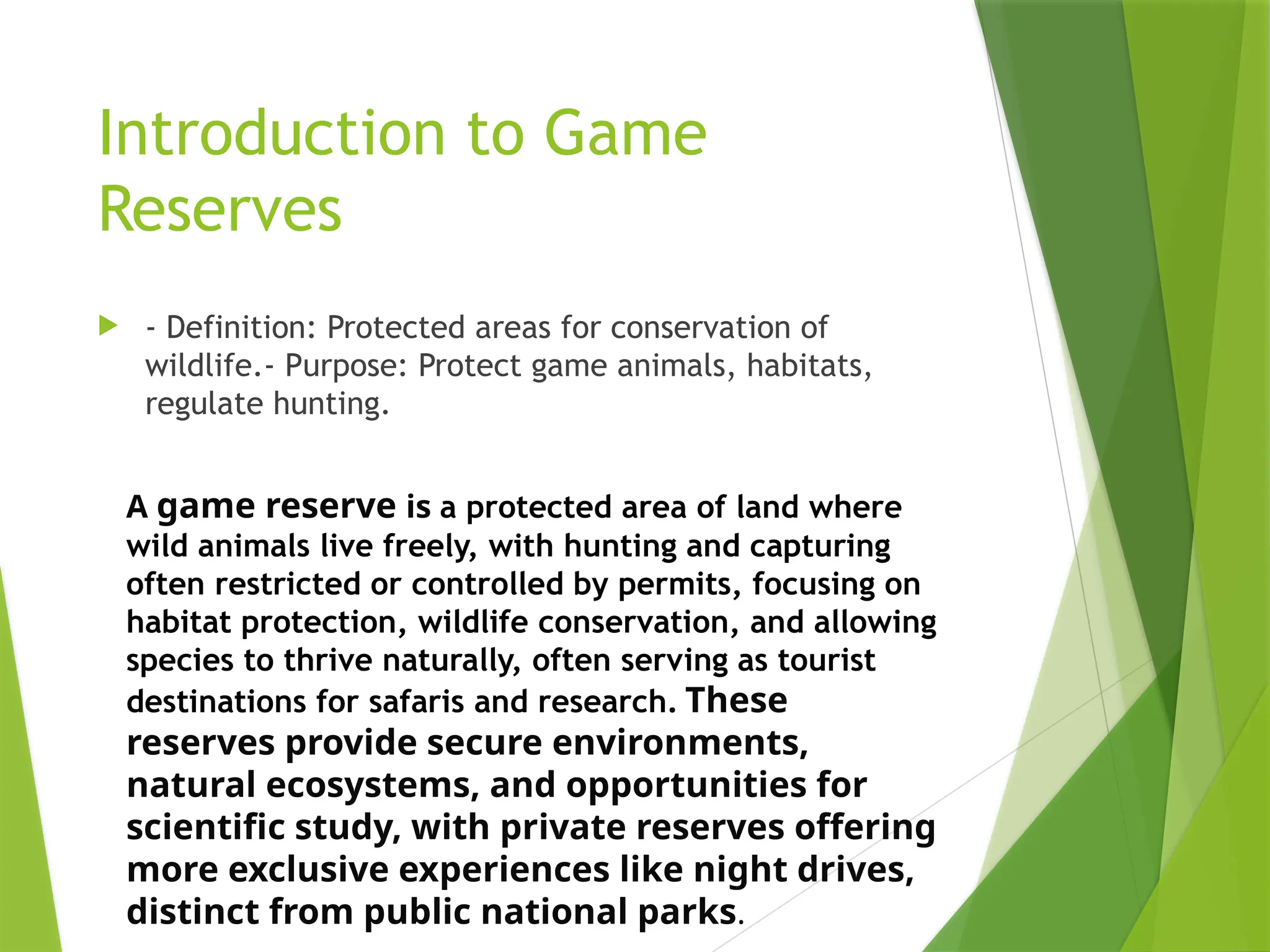 Game_Reserves_Pakistan_game animals of pakistan over hunting | PPTX