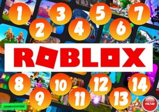 Slideshow Game Roblox 4º e 5º ano com os descritores do SAEB/ SPAECE | PDF