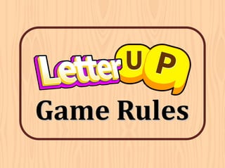 Letter UP Game Rules | PDF