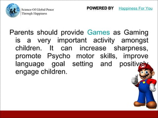 Games brings happiness | PPT