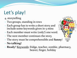 Using games in the language classroom | PPT
