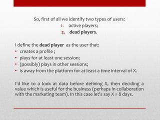 Games Analytics and players segmentation | PDF