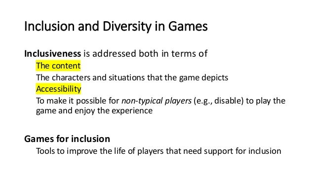 Games for inclusive play | PDF