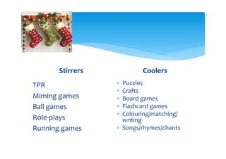 Games and activiites for young learners | PPT