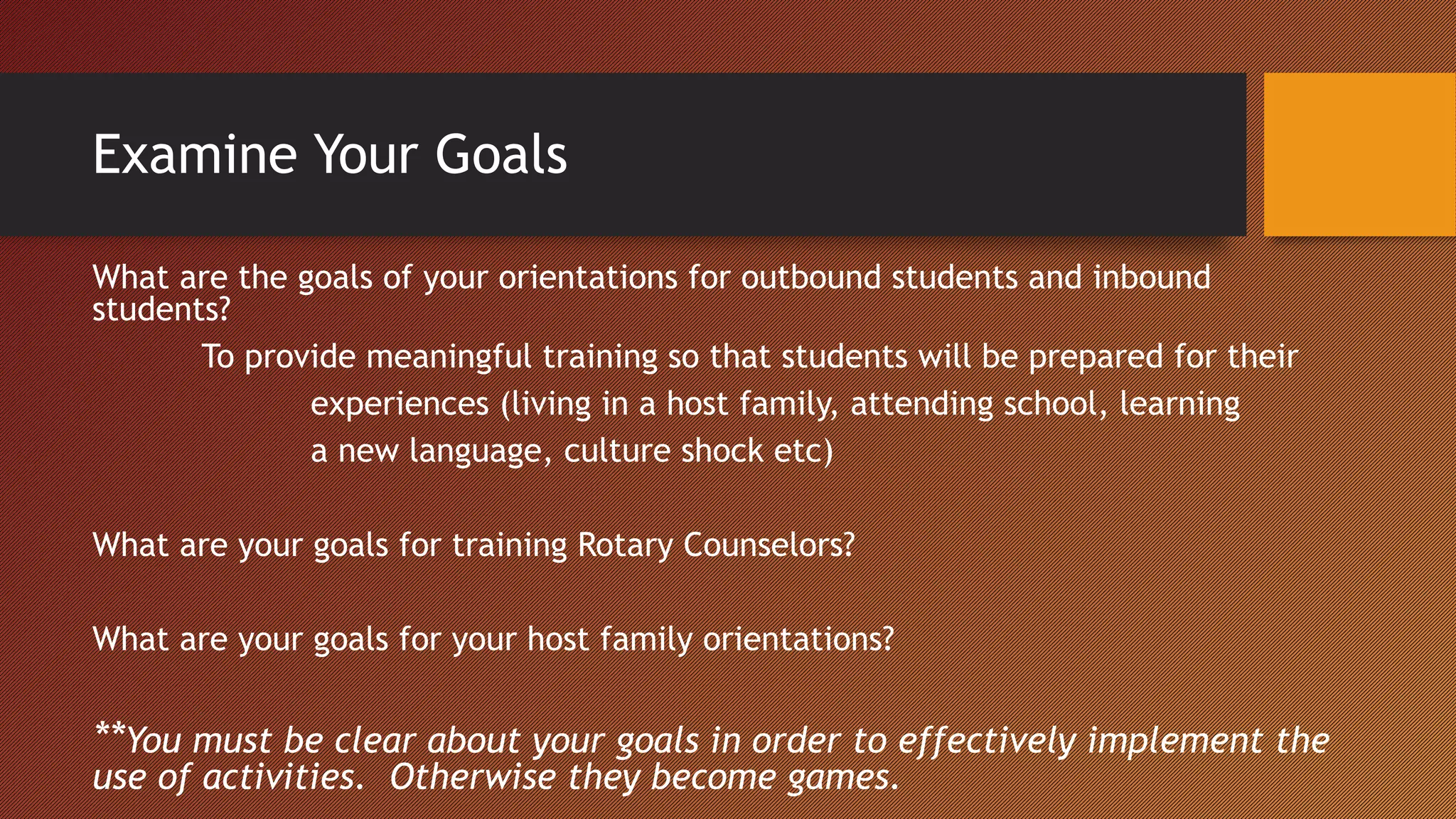Engaging Students During Orientation: Games People Play | PPS