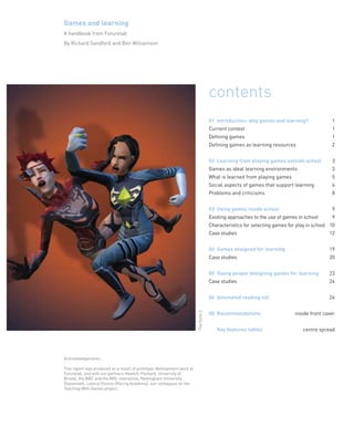 Games and learning2 | PDF | Educational Video Games | Video Game Genres