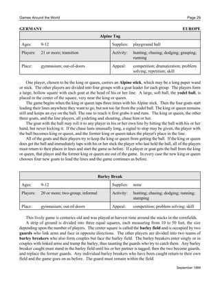 Games around the world | PDF
