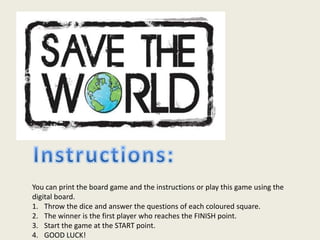 Game save the world | PPT