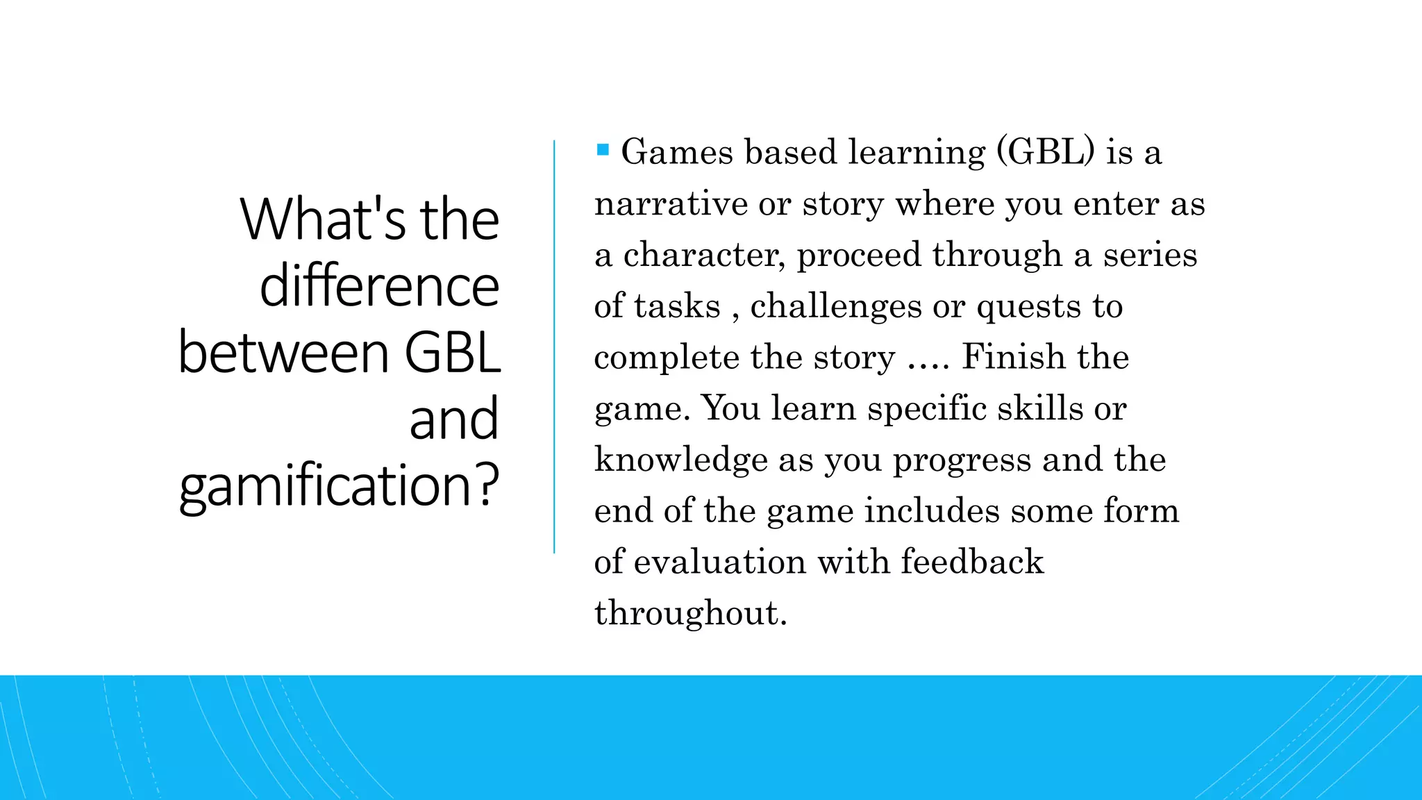 Games based learning | PPT