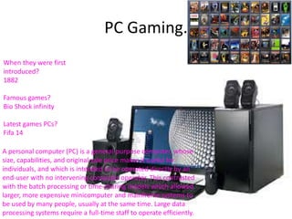 Games designe arcade | PPTX