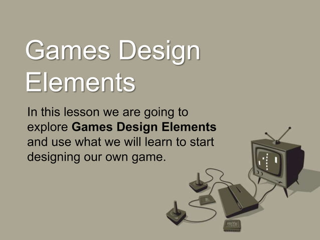 Games design elements | PPTX