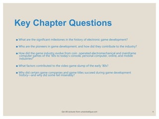 Computer Games Development Chapter 1 | PPTX