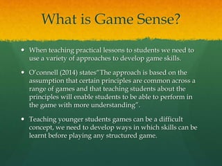 Game sense Approach for PDHPE | PPTX