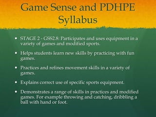 Game sense Approach for PDHPE | PPTX