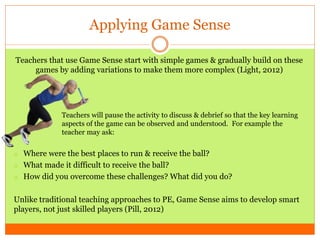 Game sense in Physical Education | PPTX